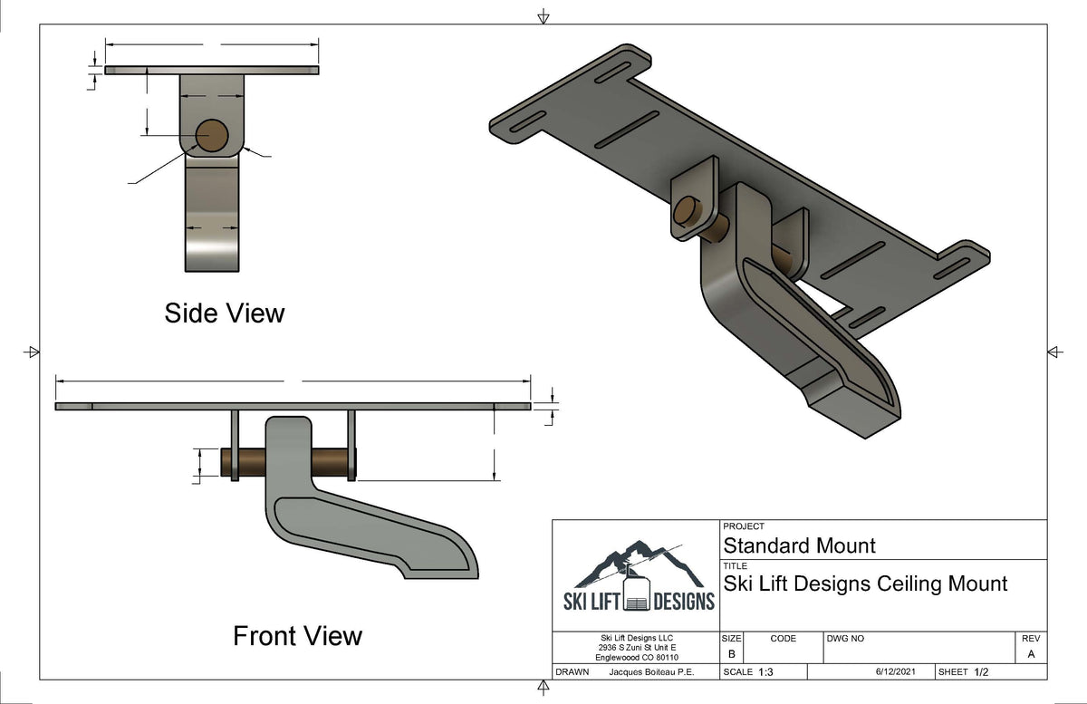 Standard Swing Ceiling Mount – Ski Lift Designs