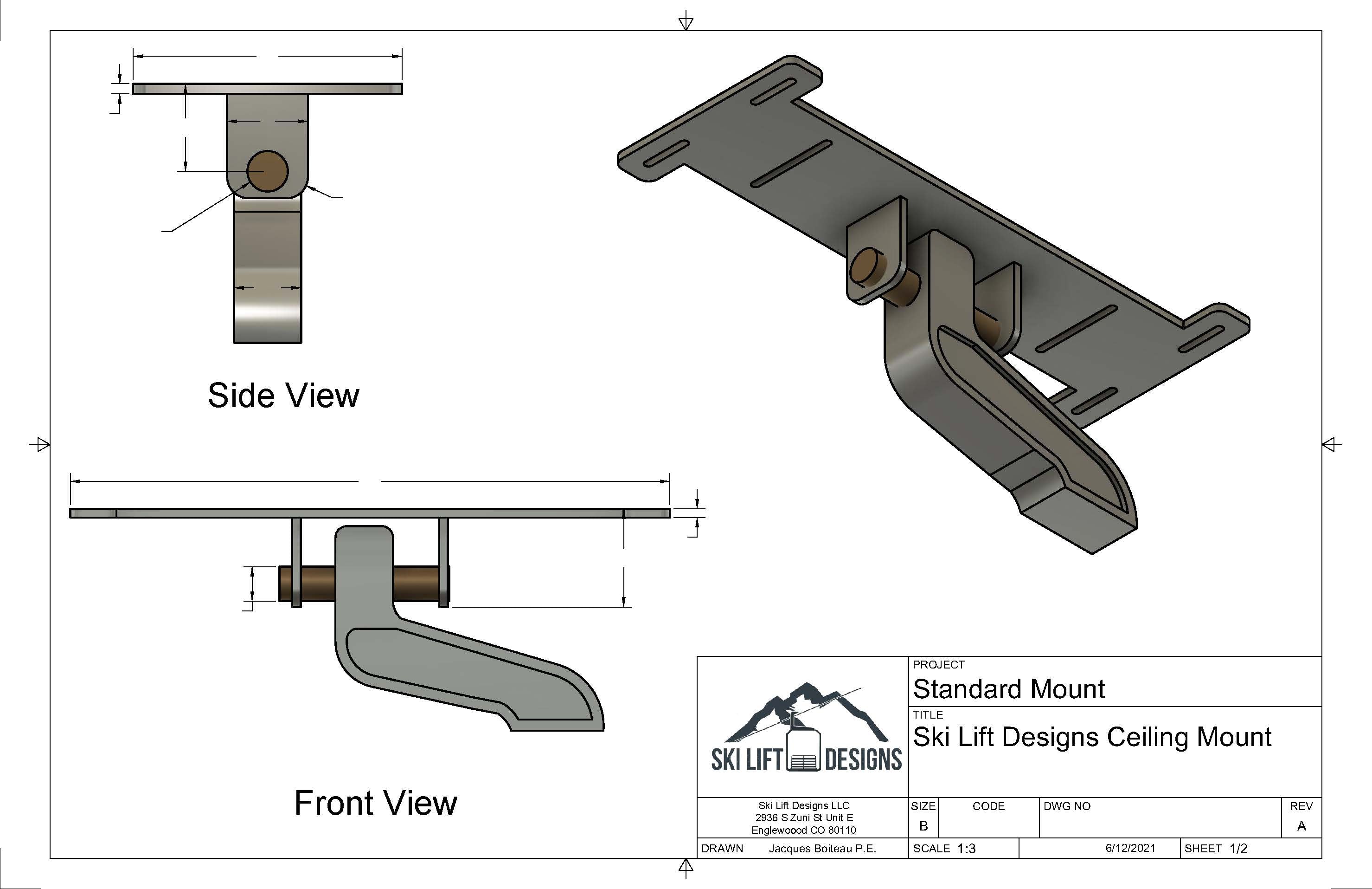 Standard Swing Ceiling Mount – Ski Lift Designs